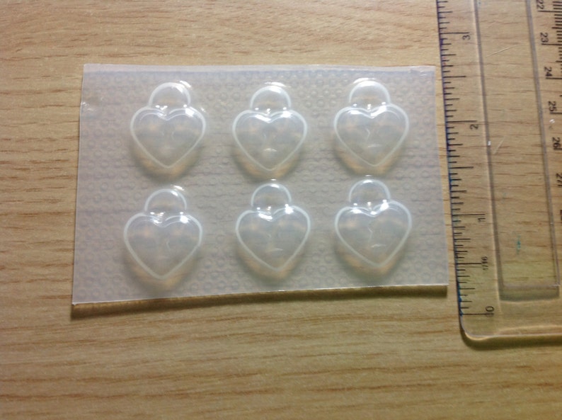 Small Heart Locket Resin Mold Flexible Plastic Molds | Etsy