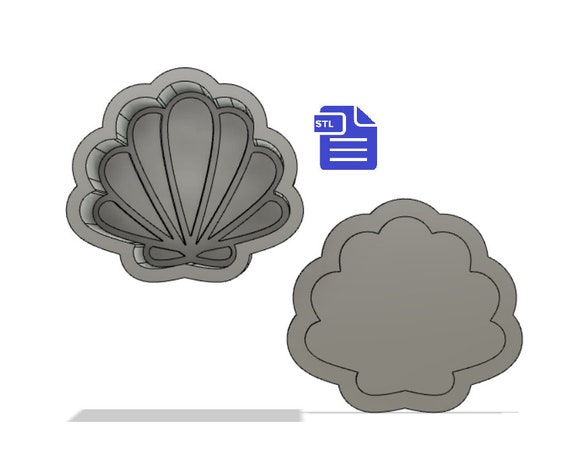 Seashell Bath Bomb Mold STL File for 3D Printing FILE ONLY - Etsy