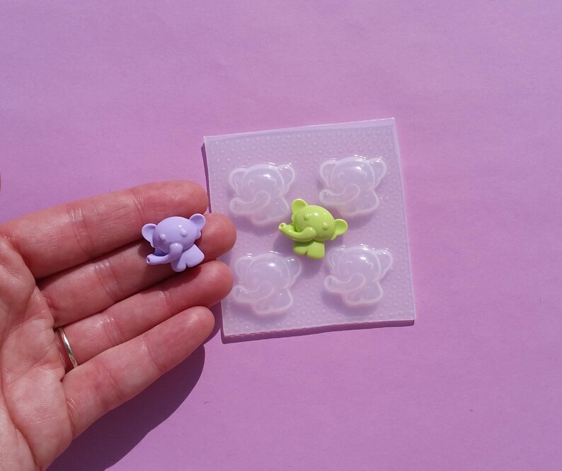 Small Elephant Resin Mold Animal Animals Flexible Plastic | Etsy