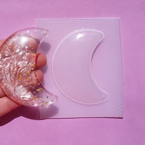 Decoden Crescent Moon Flexible Plastic Resin Chocolate Mold - Etsy