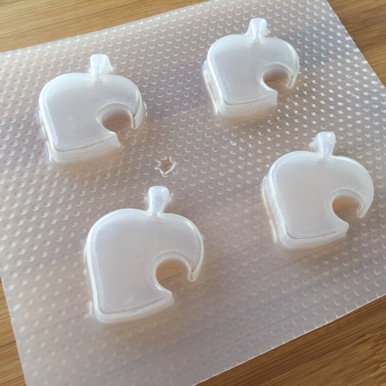 Bitten Leaf Plastic Mold Choose From 2 Sizes Resin Mold | Etsy