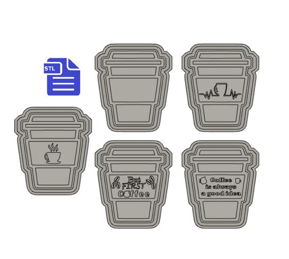 Coffee Cups Silicone Molds STL File for 3D Printing FILE | Etsy