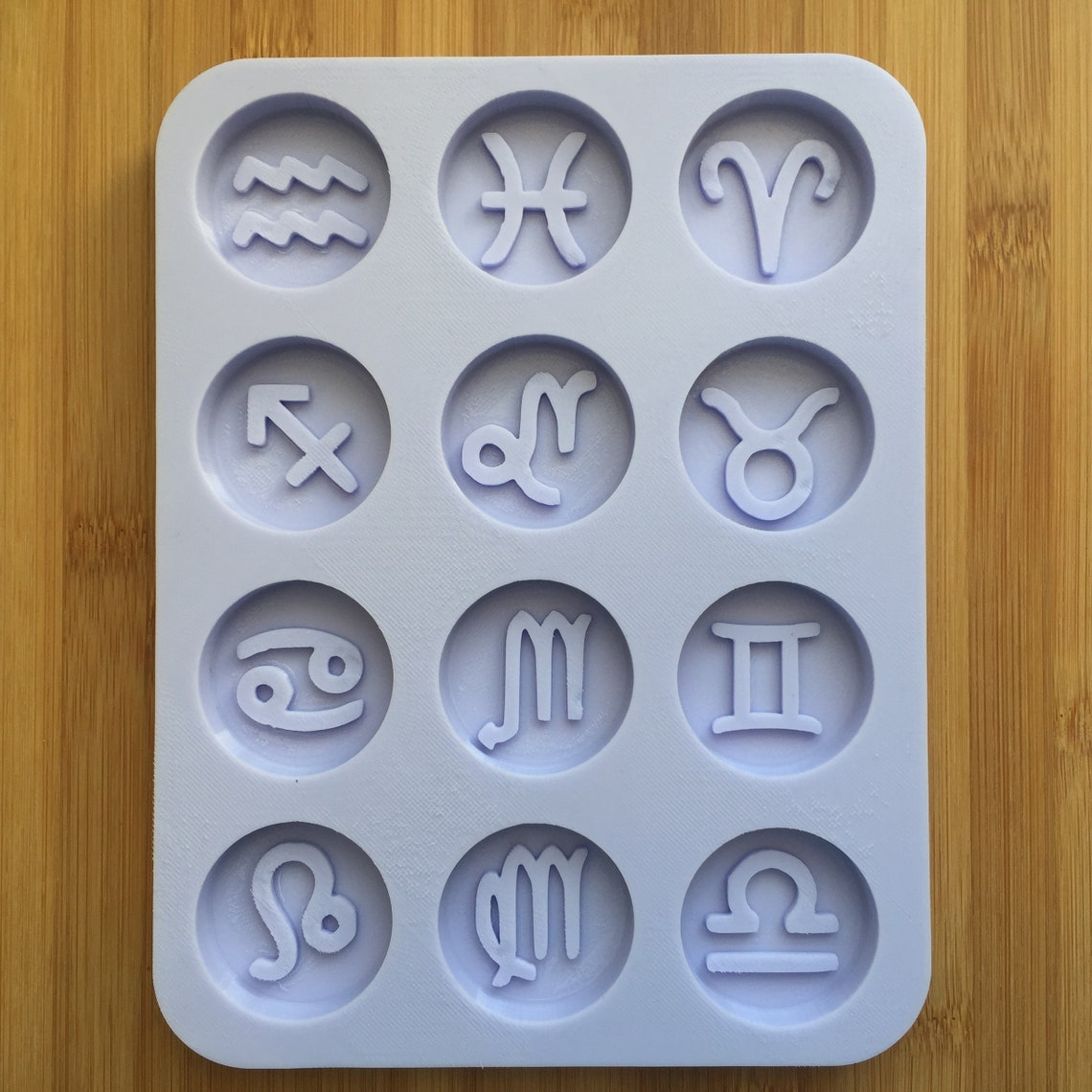 1.5 Inch Zodiac Signs Silicone Mold Food Safe Silicone Rubber - Etsy