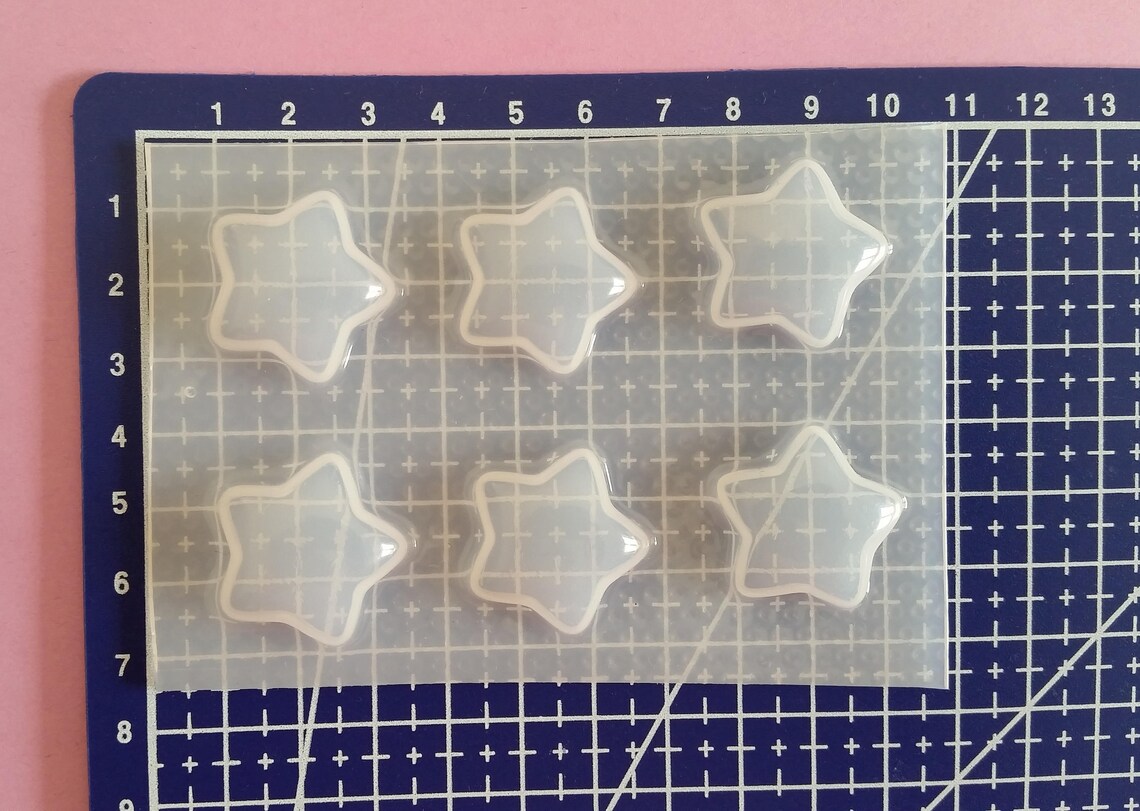 Small Bubble Star Resin Mold Flexible Plastic Resin Molds | Etsy