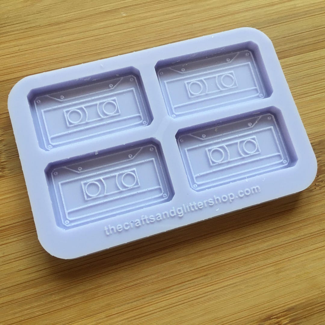 4cm Cassette Tape Silicone Mold, Food Safe Silicone Rubber Mould for ...