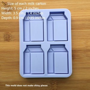 Milk Carton Shaker Silicone Mold, Food Safe Silicone Rubber Mould for ...