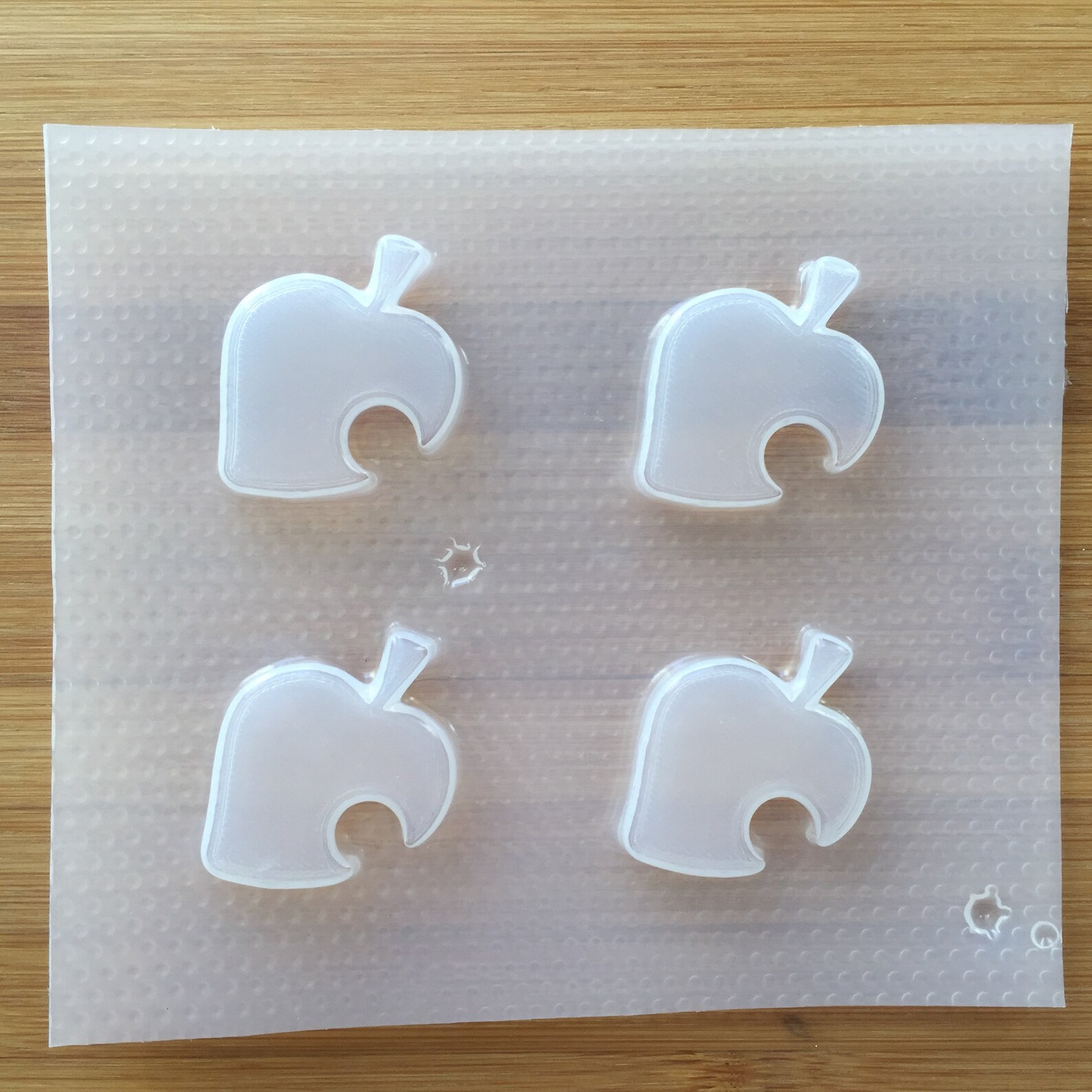 Bitten Leaf Plastic Mold Choose From 2 Sizes Resin Mold | Etsy