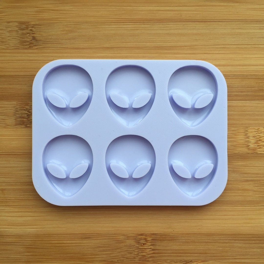 1.5 Alien Head Silicone Mold, Food Safe Silicone Rubber Mould for Resin ...