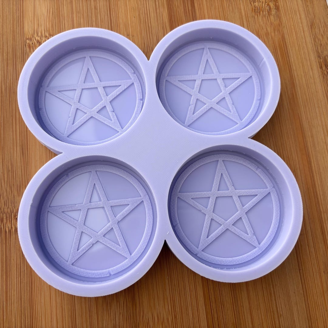 2.5 Inch Pentacle Silicone Mold, Food Safe Silicone Rubber Mould for ...