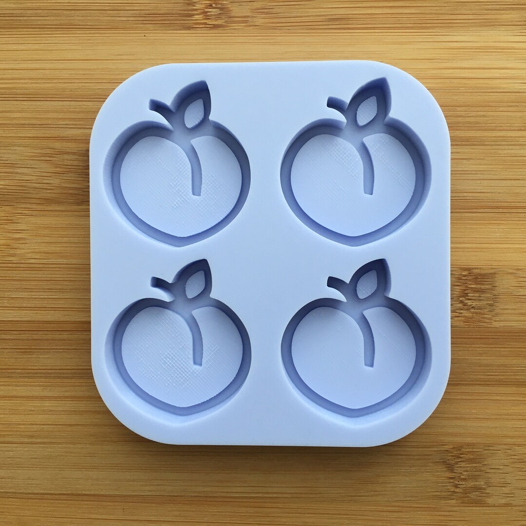 Small Peach Silicone Mold, Food Safe Silicone Rubber Mould for Resin ...