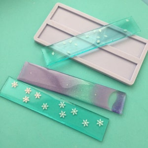 5.5 Bookmark Silicone Mold, Food Safe Silicone Rubber for Resin Polymer ...