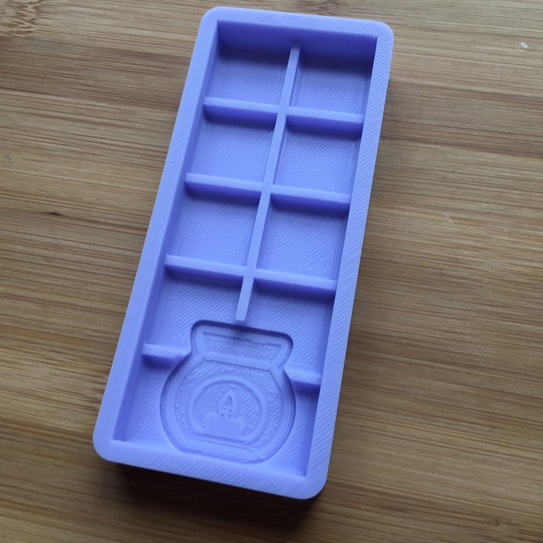 Wax Burner Snap Bar Silicone Mold, Food Safe Silicone Rubber Mould for ...
