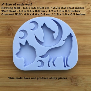 Wolf Silicone Mold, Food Safe Silicone Rubber Mould for Resin Polymer ...