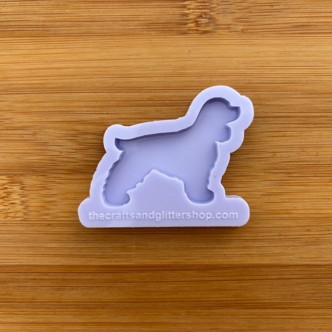 2" Cocker Spaniel Silicone Mold, Food Safe Silicone Rubber Mould for ...