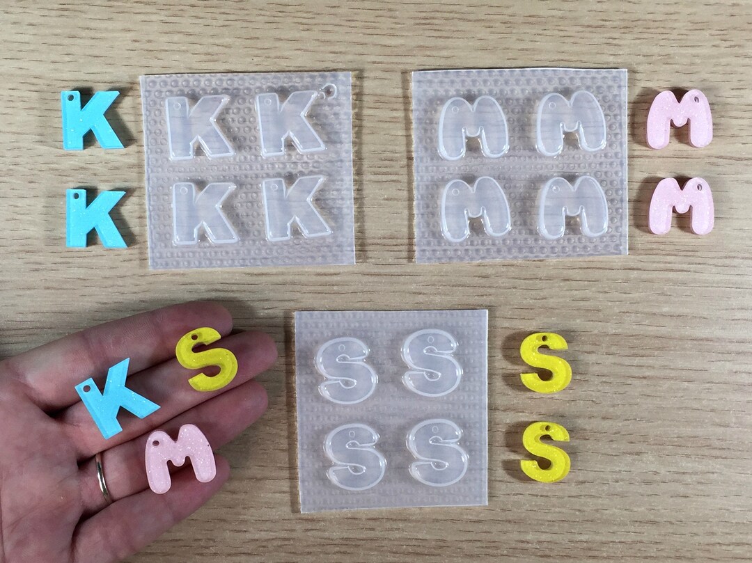 Letters K/M/S Mold Resin Molds Uv Resin Mold Letter Mold Resin Molds ...