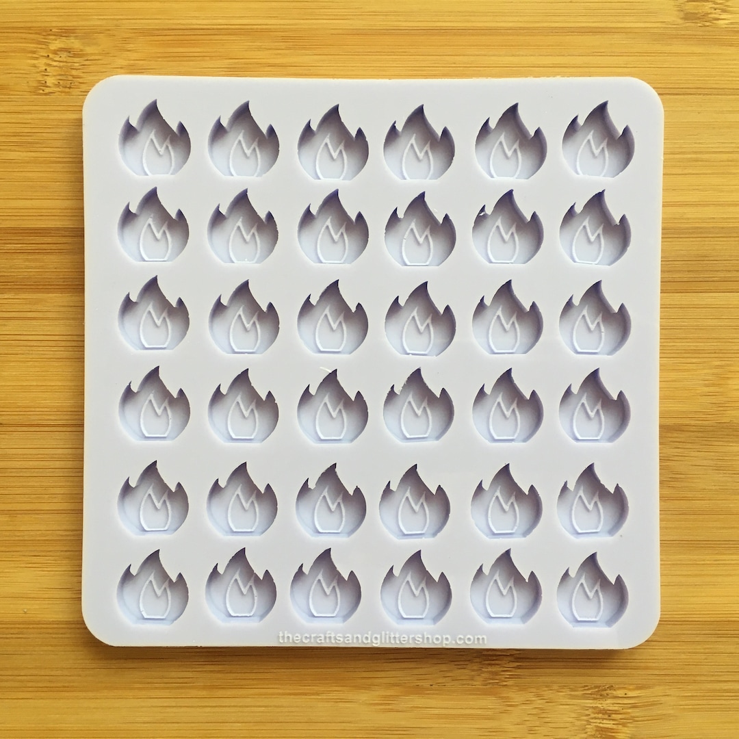 2cm Flame Silicone Mold, Food Safe Silicone Rubber Mould for Resin ...