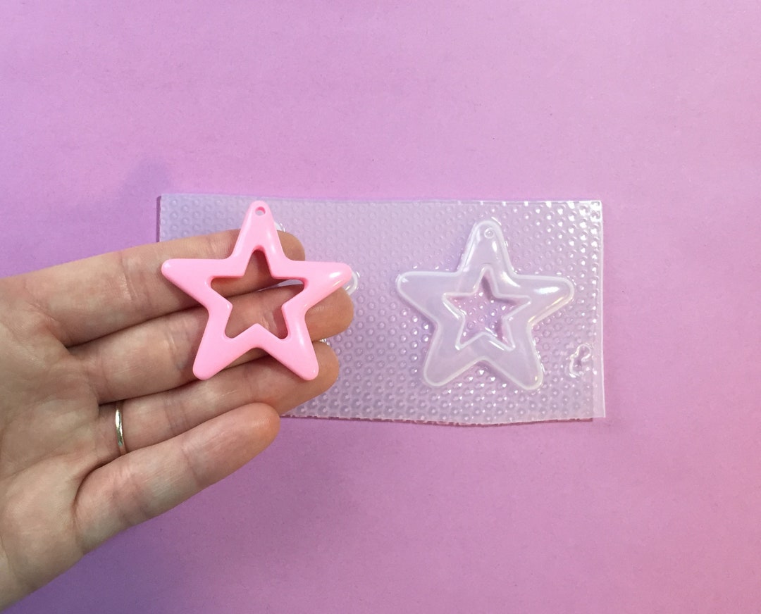 45mm Hollow Stars Plastic Mold - Etsy