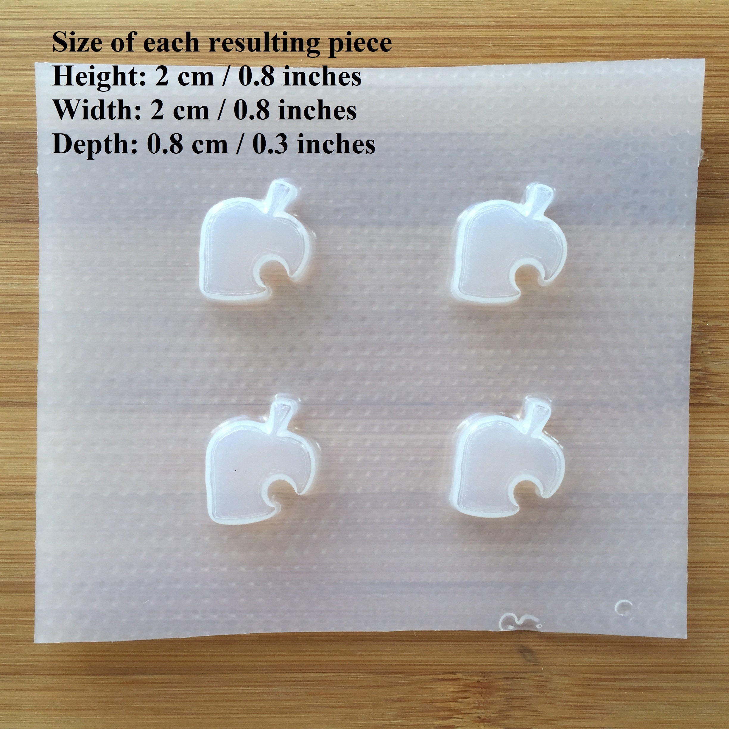 Bitten Leaf Plastic Mold Choose From 2 Sizes Resin Mold | Etsy