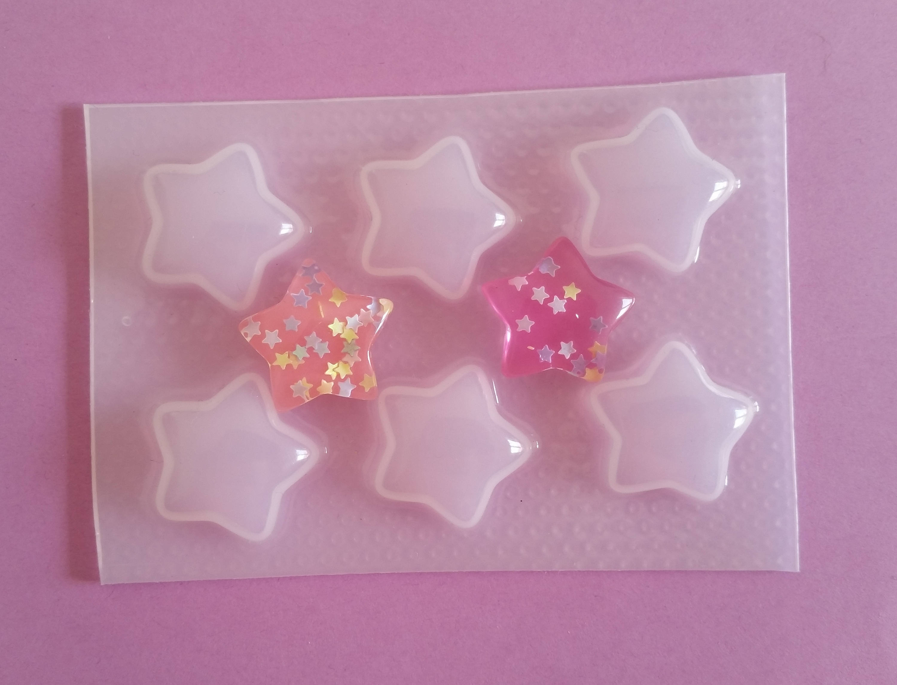 Small Bubble Star Resin Mold Flexible Plastic Resin Molds - Etsy Hong Kong
