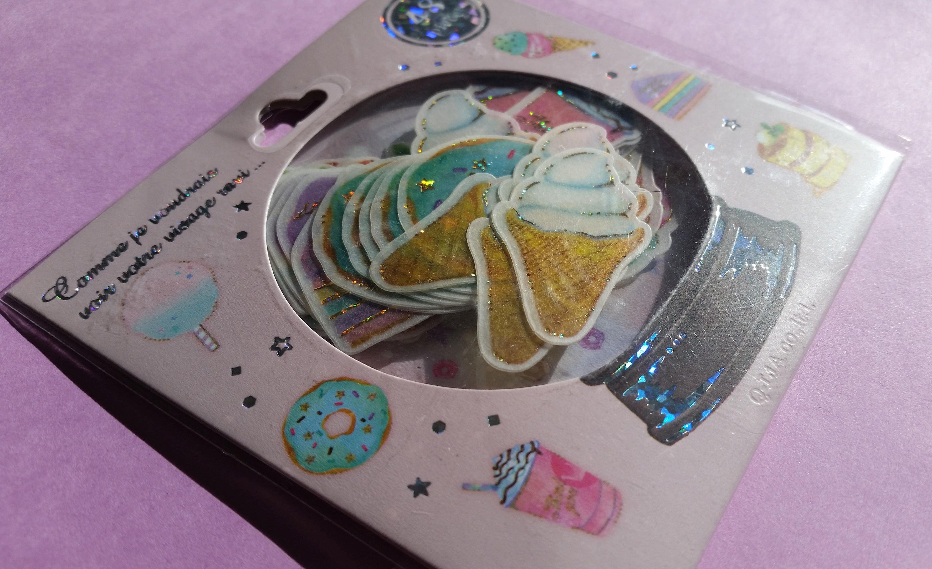 Sweets Sticker Flakes 48 Pieces Stickers Pack Pastel Matte | Etsy