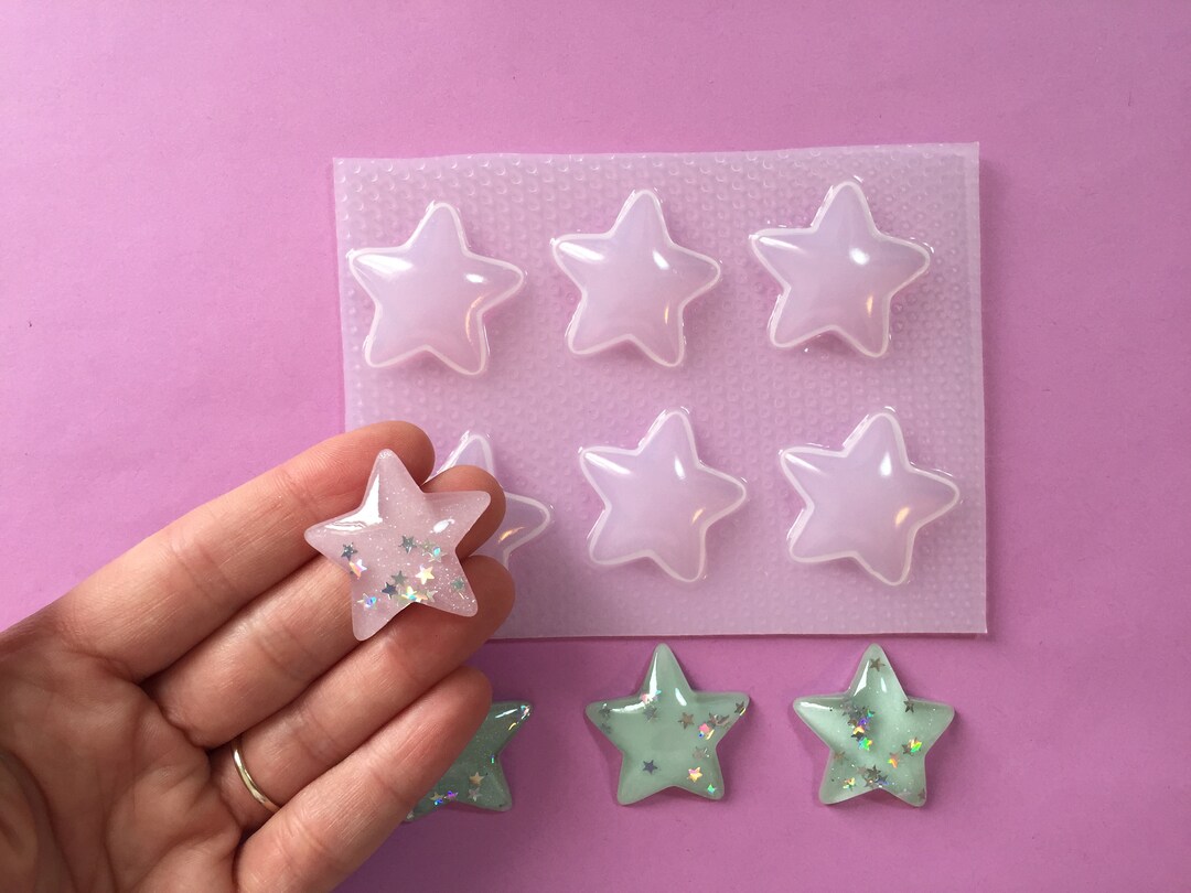 Bubble Star Mold Stars Flexible Plastic Mold Star Jelly Mold Stars Ice ...