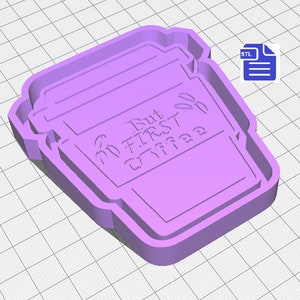 Coffee Cups Silicone Molds STL File for 3D Printing FILE ONLY With Tray ...