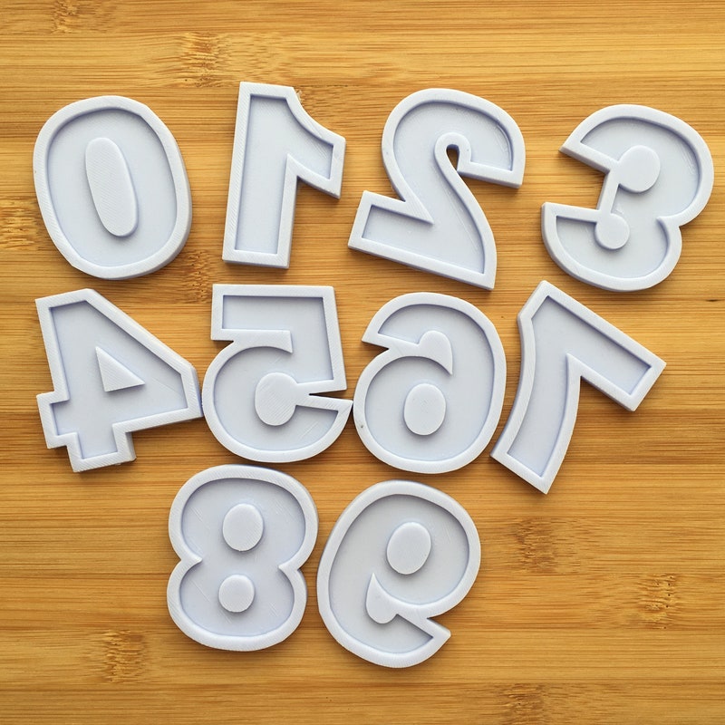 Silicone Numbers Chocolate Molds - Etsy