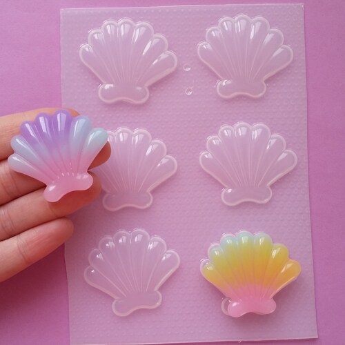 Large Bubble Seashell Resin Mold Flexible Plastic Molds | Etsy