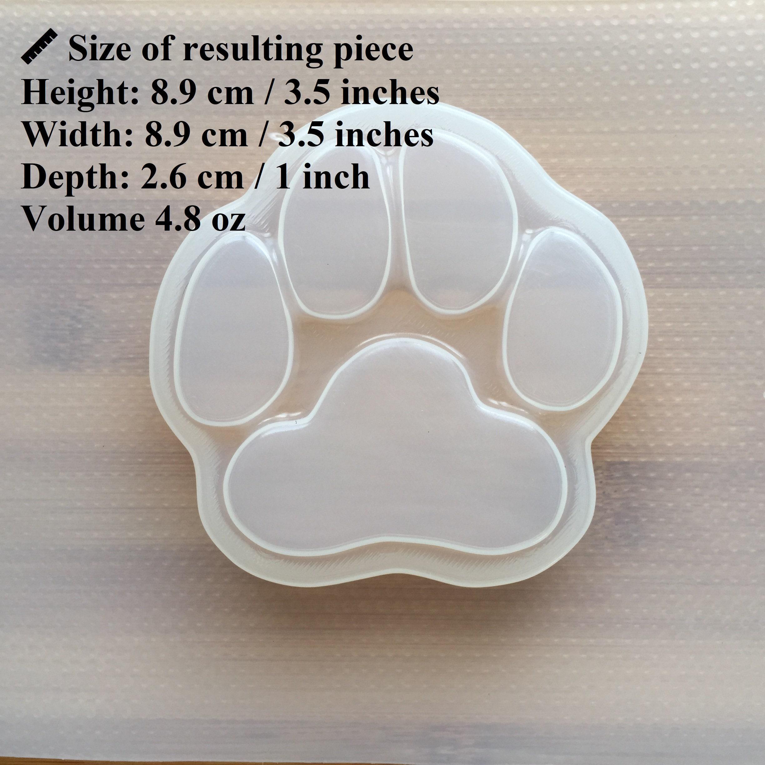 4.8 Oz Paw Print Plastic Mold, Resin Mold, Molds for Resin, Supplies ...