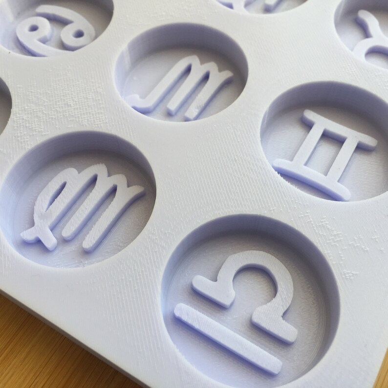 1.5 Inch Zodiac Signs Silicone Mold Food Safe Silicone Rubber - Etsy