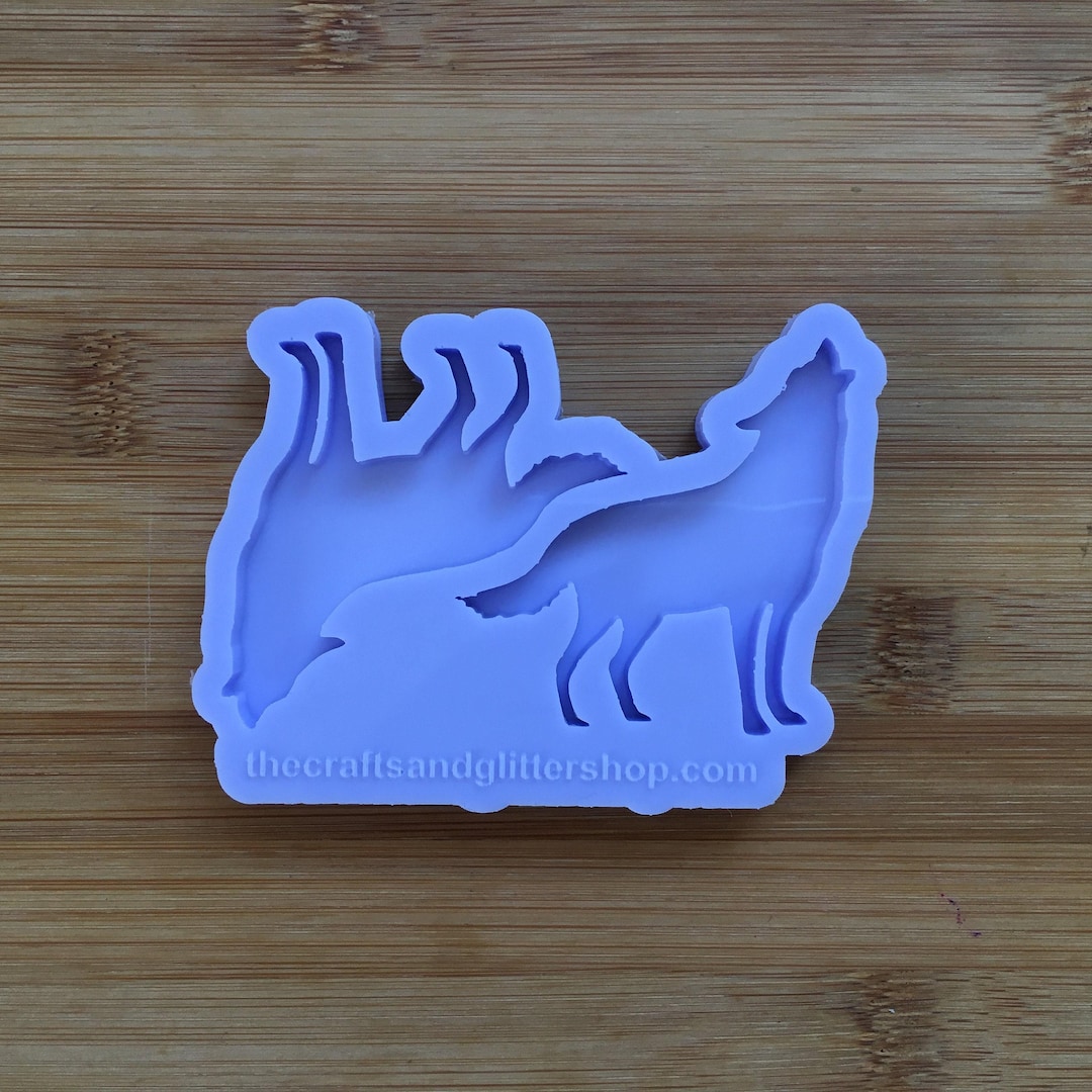 2" Howling Wolf Silicone Mold, Resin Mold, Molds for Resin Supplies ...