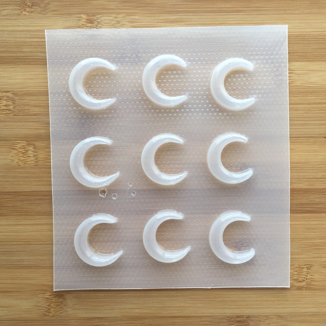 Crescent Moon Plastic Mold, Resin Mold, Craft Supplies Mould, UV Epoxy ...