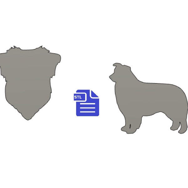 3d Australian Shepherd Stl - Etsy