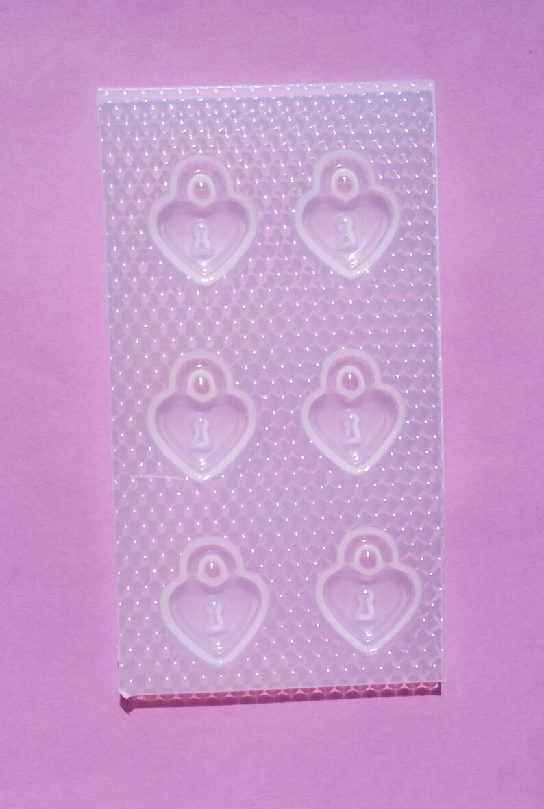 Small Heart Locket Resin Mold Flexible Plastic Molds | Etsy