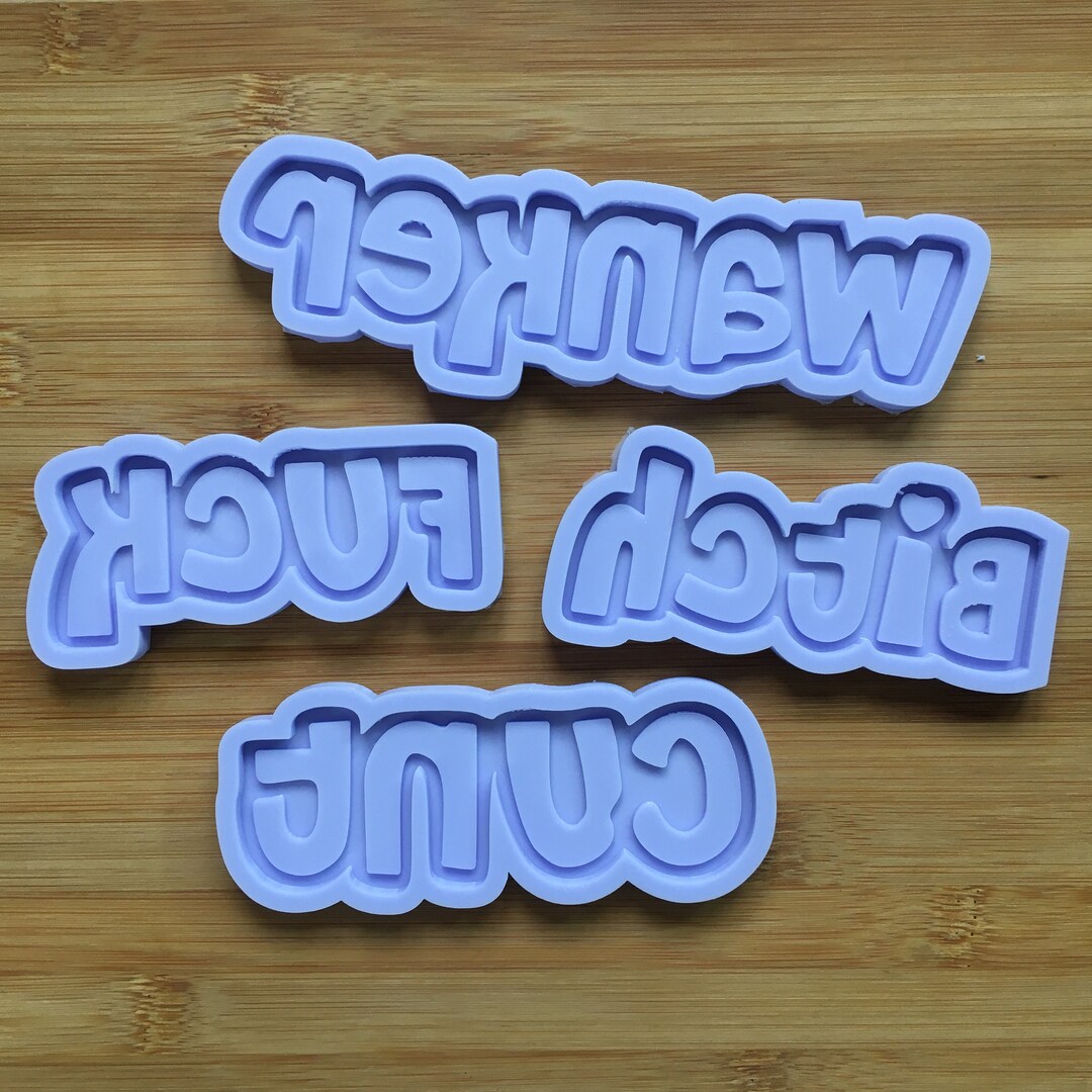 Swear Words Silicone Mold, Food Safe Silicone Rubber Mould, Resin Mold ...