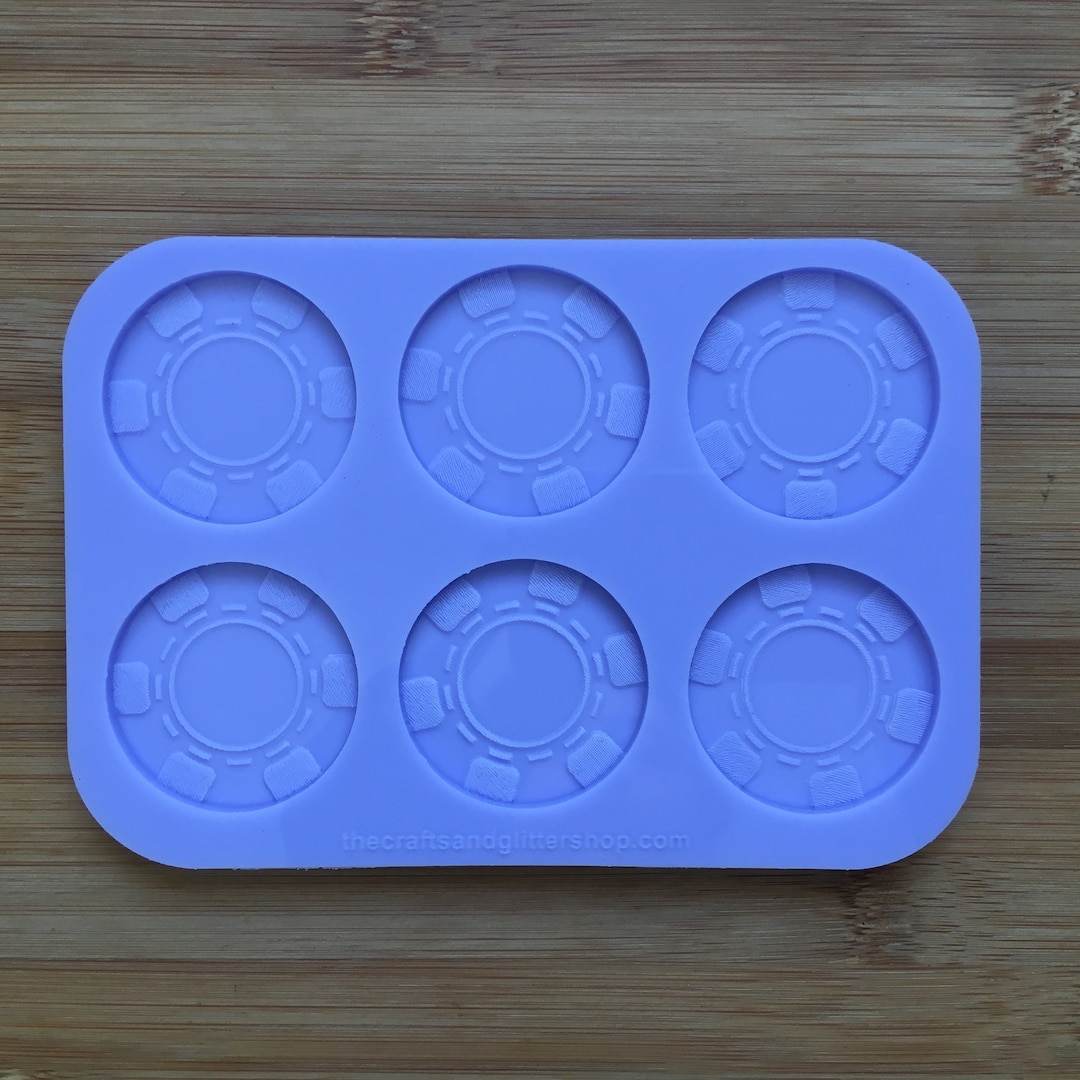 Poker Chip Silicone Mold, Food Safe Silicone Rubber Mould for Resin ...
