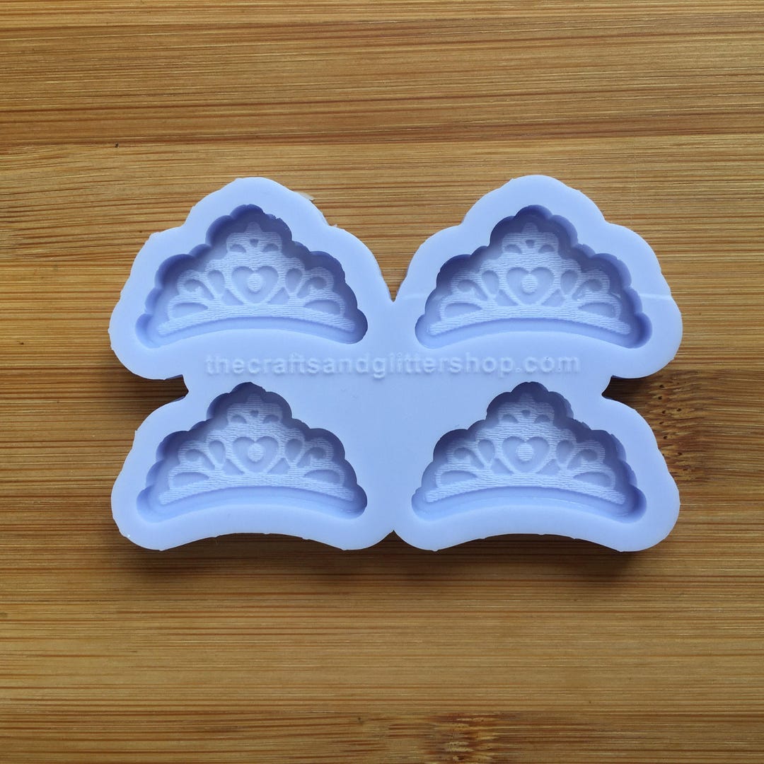 1.3" Tiara Silicone Mold, Food Safe Silicone Rubber Mould for Resin ...