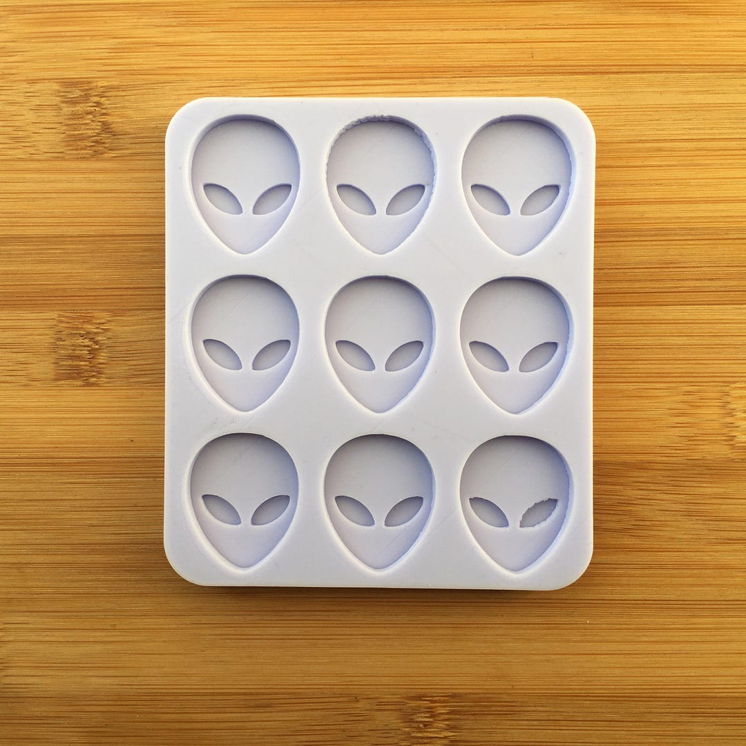 1" Alien Head Silicone Mold, Food Safe Silicone Rubber Mould for Resin ...