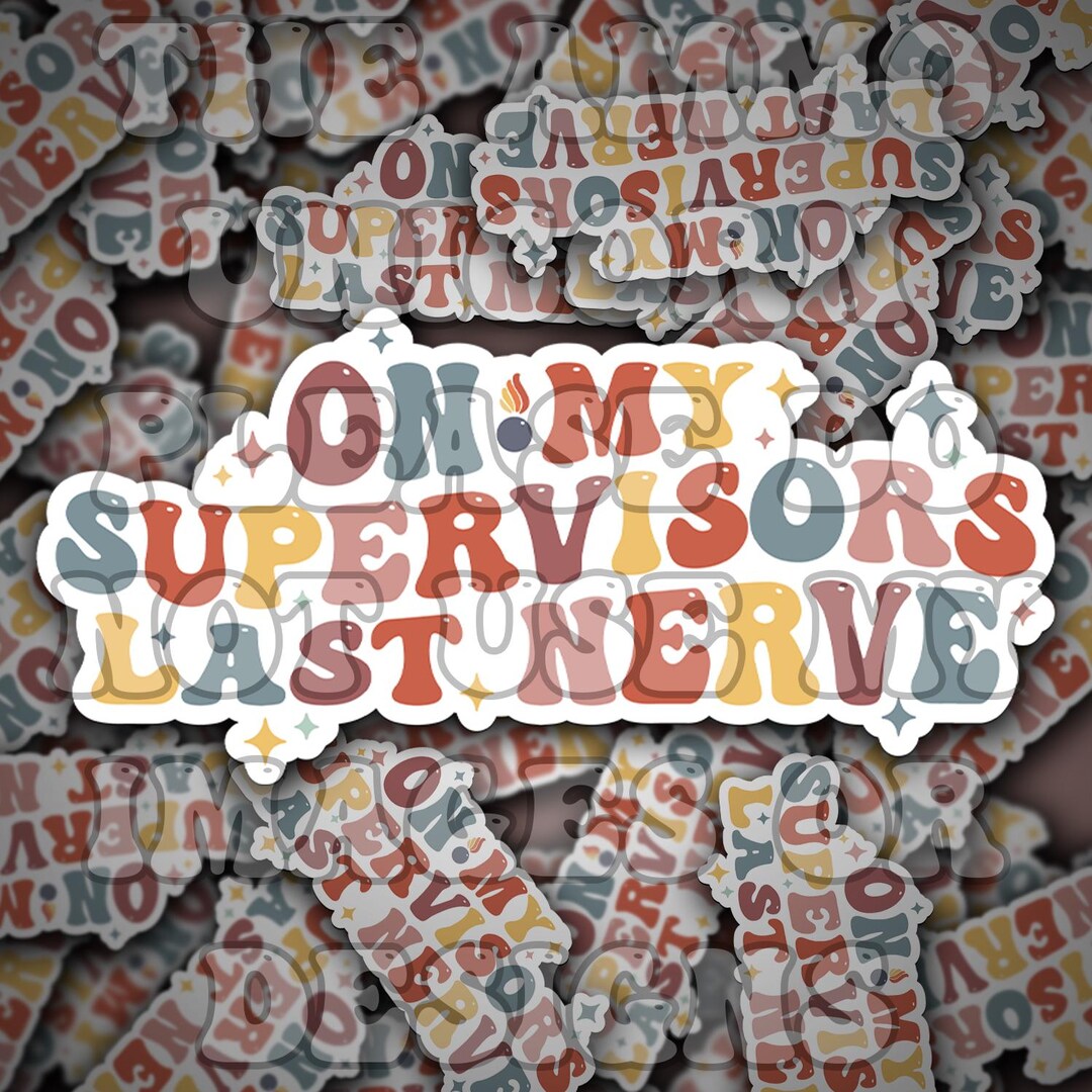 Supervisor Sticker - Etsy