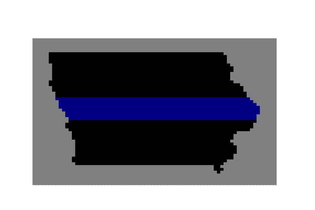 C2C Graph, Police, Thin Blue Line, Iowa, Pattern, Instant Download ...