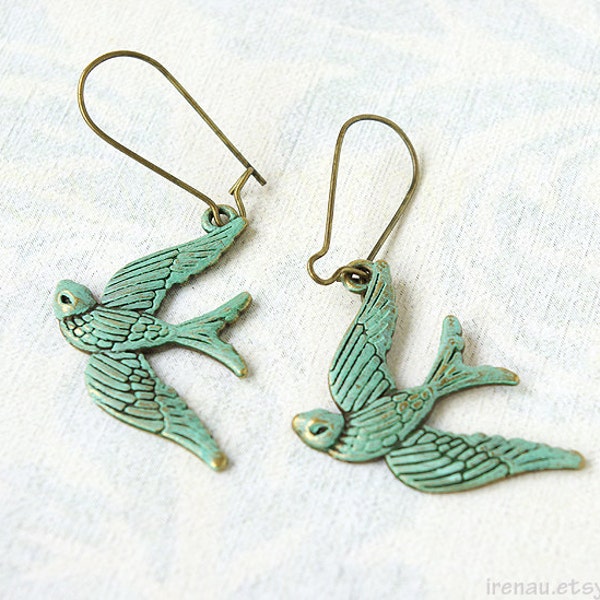 Bird Earrings - Etsy