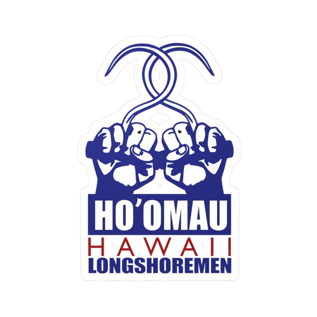 ILWU Ho'omau Hawaii Longshoremen Hook Vinyl Decal | Stevedore Hook ...