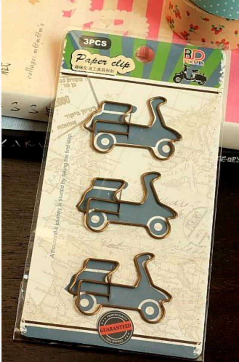 Big Clips Set |motor Bike | Erin Condren Planner Organization ...