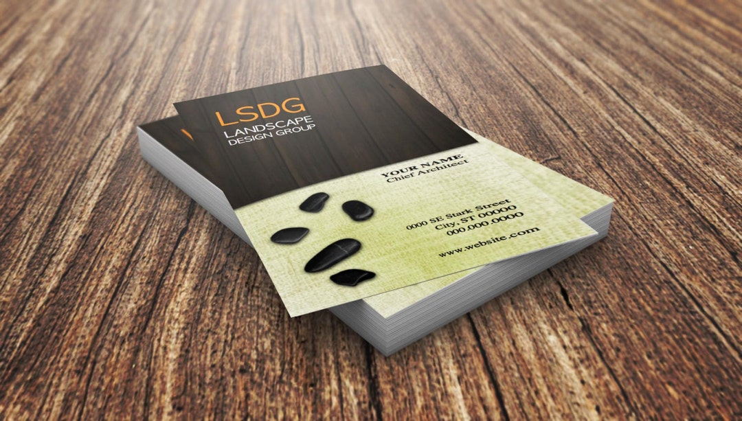 Custom Business Card | Landscape Design | Landscape | Pre-made Business ...