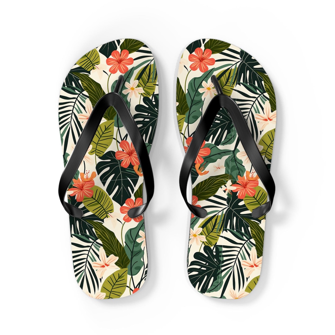 Hawaiian Slippers, Slippahs, Tropical Sandals, Hawaiian Beach Flip ...