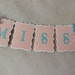 Miss to Mrs Banner Wedding Sign Blue and Pink Photo - Etsy