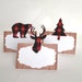 Holiday Plaid Food Tent Cards Set of 10, Lumberjack Christmas Table ...