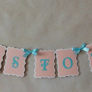 Miss to Mrs Banner, Wedding Sign, Blue and Pink Photo Prop,engagement ...
