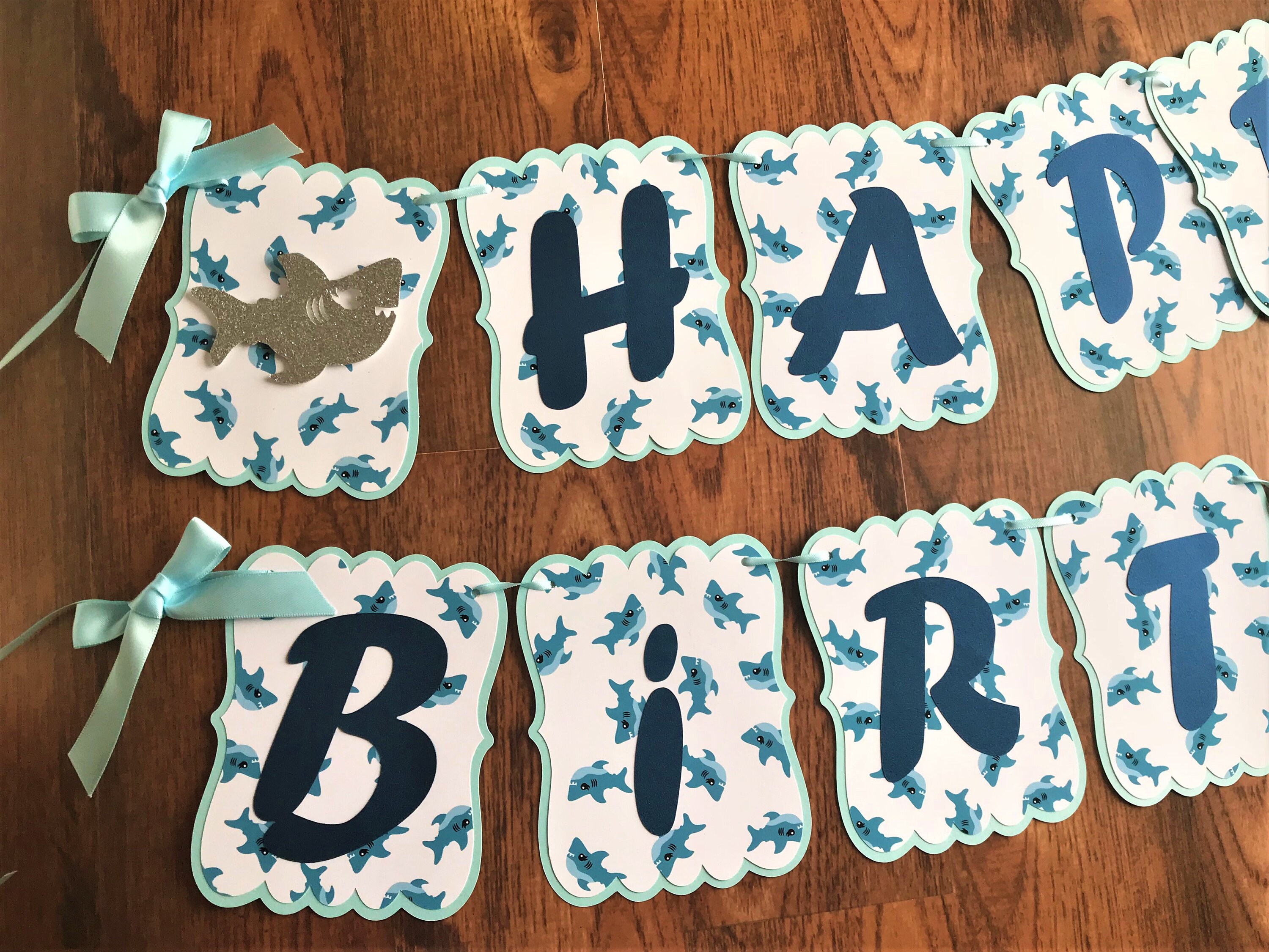 Baby Shark Birthday Banner Shark Party Theme Decoration. - Etsy