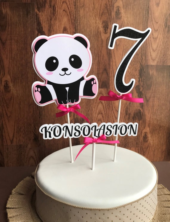 Panda Centrepiece Panda Cake Topper. | Etsy
